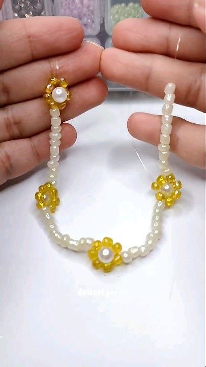 Gelang Bunga Kuning Emas Tutorial Manik Tutorial Manikmanik Idebisnis Cincinkorea Fypシ