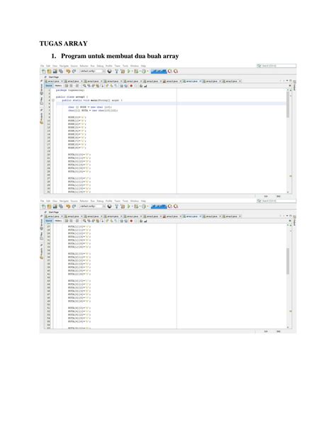 Solution Penerapan Array Menggunakan Bahasa Pemrograman Java Studypool