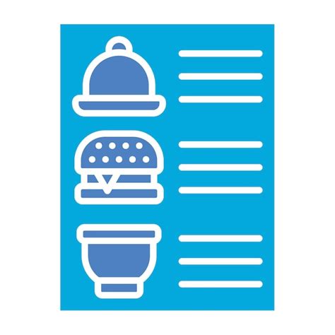 Iconos De Los Menús Vector Premium