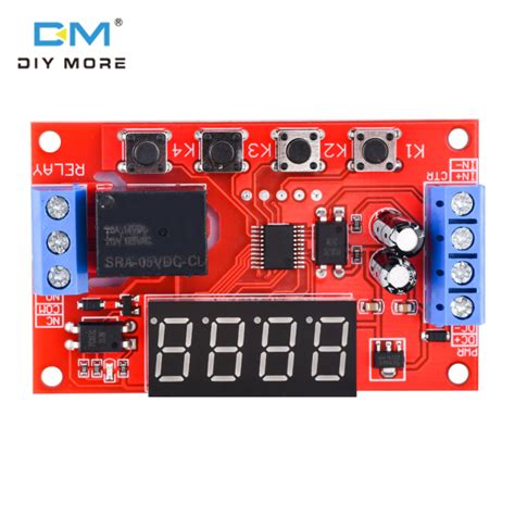 Diymore Time Delay Relay Dc 5v 12v 24v Timer Module Trigger Cycle Delay Timing Circuit Switch