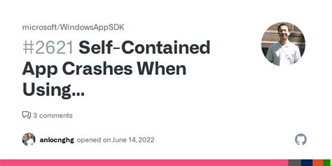Self Contained App Crashes When Using Applicationdatacontainer Issue Microsoft