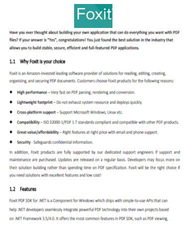 FREE Foxit PDF Editor Samples To Download