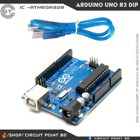 arduino uno r3 dip development board with usb cable for robotics