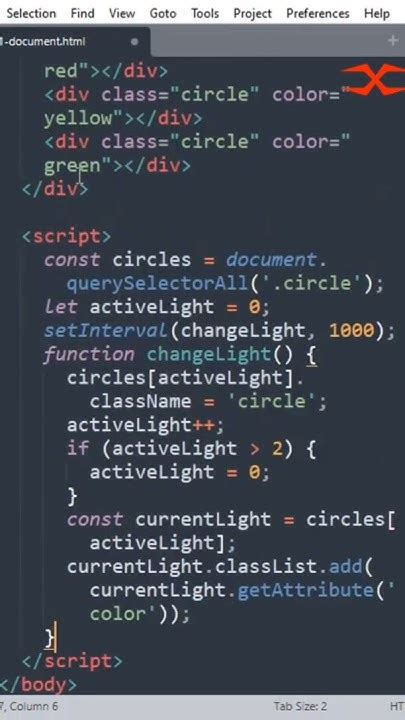 🚦 Traffic Signal Animation Html Css Javascript Tutorial Html