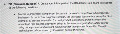 Solved 4 Dq Discussion Question 4 Create Your Initial