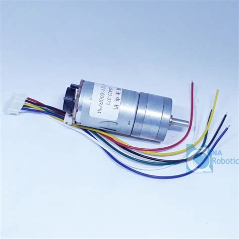 Jual Motor Dc 25ga370 12v 1000 Rpm With Encoder Kota Surabaya Na Robotic Tokopedia