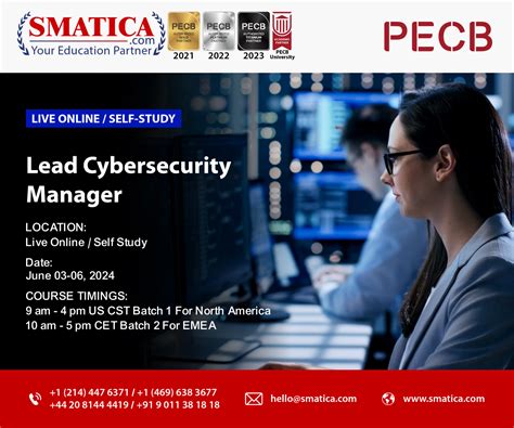 Pecb Lead Cybersecurity Manager Training Iso Iec 27032 2023 Live