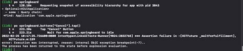 Swift Ui Test Cannot Find Springboard Buttons Element After Opening An Url Scheme From