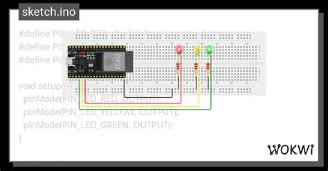 Project Traffic Lights Wokwi ESP STM Arduino Simulator