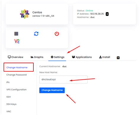 Hướng Dẫn Thay đổi Hostname Vps Tại Dncloud