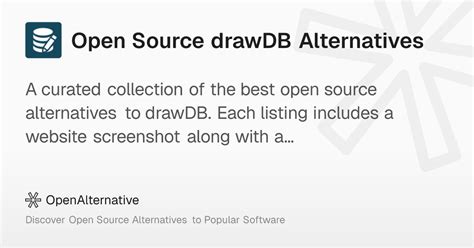 Best Open Source Drawdb Alternatives 2025