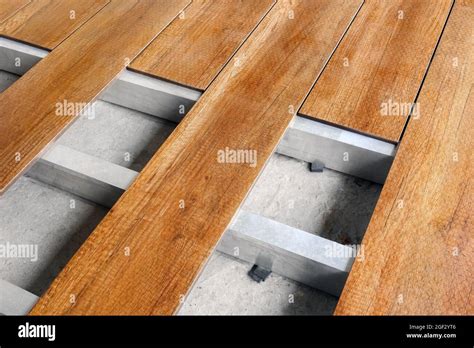 Repair Home Deck Floor Of Wood Panels Connecting Flooring Installation