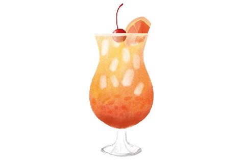 Sex On The Beach Cocktail Watercolor Svg Cut File By Creative Fabrica Crafts · Creative Fabrica