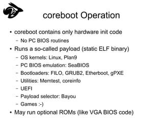 Coreboot Budapest Meetup PPT