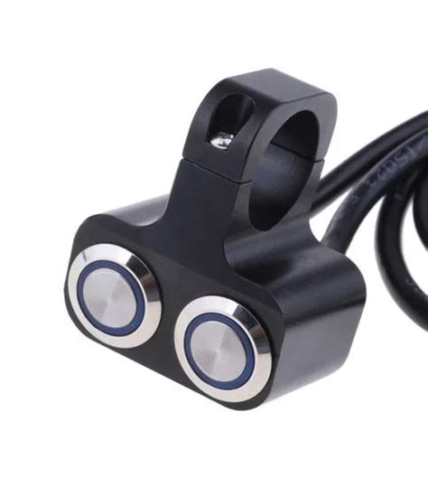 Motorcycle Handlebar Waterproof Aluminum Alloy ON OFF Switch Dual Push Button University Autos