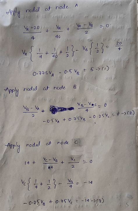 [solved] part a use the node voltage method to find v1 in the circuit