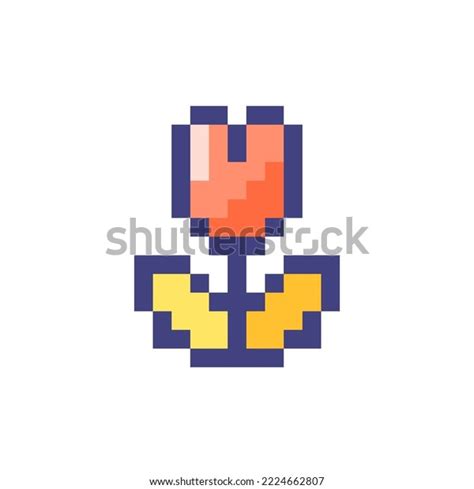 Flower Pixelated Rgb Color Ui Icon Stock Vector Royalty Free 2224662807 Shutterstock