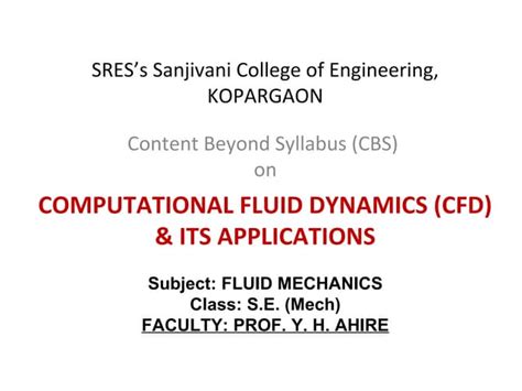 Computational Fluid Dynamics Cfd Pptx