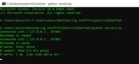 Github Vedantwarkecipherchat It Is A Secured Client Server Based