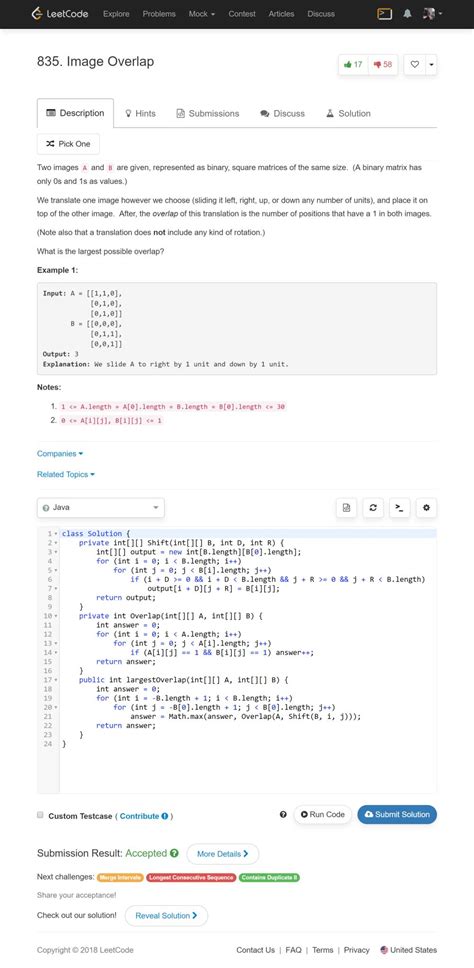 Dayu Wang On Linkedin Leetcode 835 My Algorithm Has On⁴ Time Complexity
