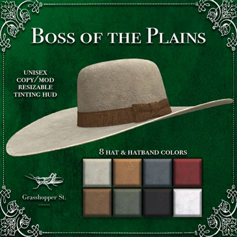 Second Life Marketplace Grasshopper St Boss Of The Plains Hat