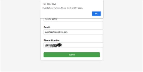 Check And Validate Phone Number Input With Html And Javascript