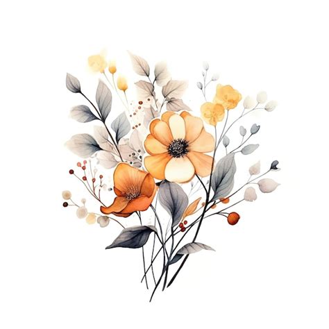 Premium Vector Logo Design Multiple Fall Season Flowers