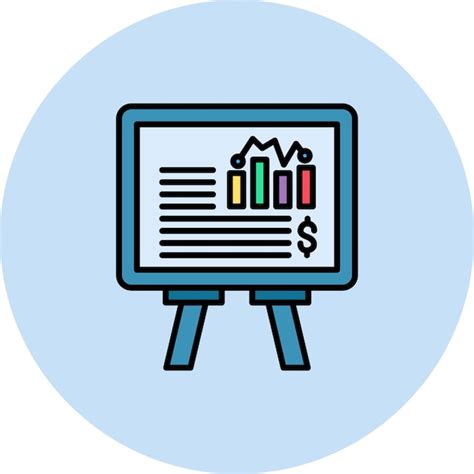 Premium Vector Graphical Presentation Flat Illustration