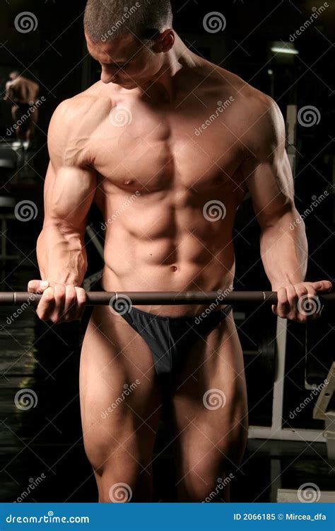 Barbell Biceps Curls Stock Image Image Of Body Power