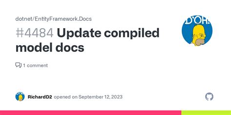 update compiled model docs · issue 4484 · dotnet entityframework docs · github