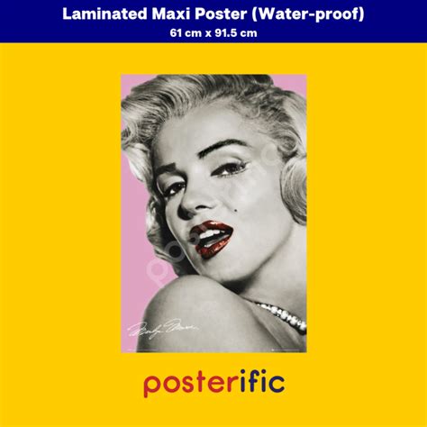Marilyn Monroe Pink Lips Poster 61 Cm X 915 Cm Lazada