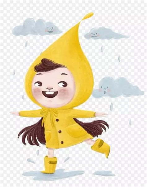 卡通手绘开心的女孩png图片素材下载 图片编号qlblbkwq 免抠素材网