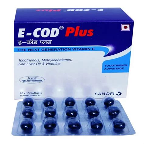 E Cod Plus Capsules At Stripe Vitamin E Soft Capsule In Nagpur ID