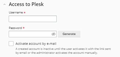 Creating A Web Hosting Account In Plesk