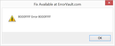 How To Fix 8000ffff Error 8000ffff