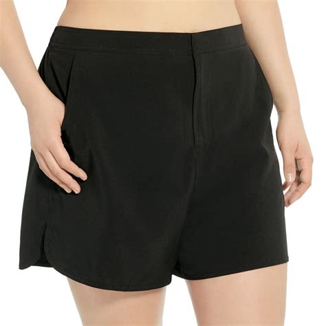 Black Plus Size Swim Short From Christina Womens Swim Swimsuits Just