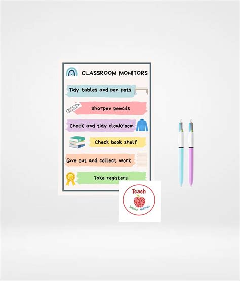 Teacher Classroom Monitors Poster Digital Download Etsy