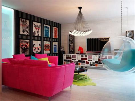 Дизайн интерьера квартиры в стиле Поп арт Энди Уорхола Интерьер Дизайн интерьера квартиры