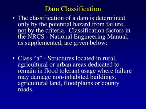 Ppt Dam Breach Hazard Class Analysis Powerpoint Presentation Free