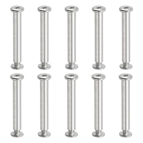 Uxcell 10 Set M6 X 50 Mm Hex Chicago Screws Binding Posts Socket Cap