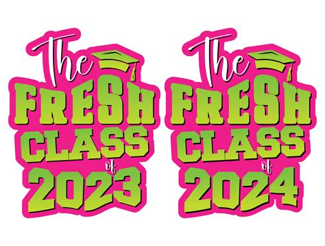 The Fresh Class Of 2023 And 2024 21019994 Vector Art At Vecteezy