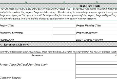 Quality Baseline Plan Excel Templates