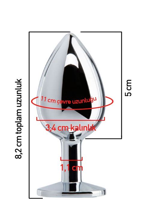 Lovex Anal Seks Fantezi Aletleri Paslanmaz Çelik Metal Orta Boy Medium