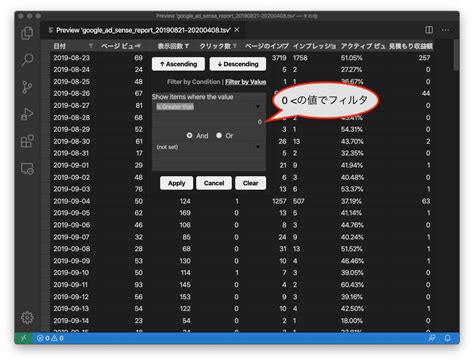 【vs Code】おすすめcsv拡張機能 “excel Viewer” マスクロドットコム
