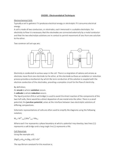 Pdf Ch2205 Electroanalytical Techniques Dokumentips