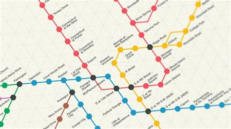 Transit Maps Project 1973 Vignelli D C Metro Concepts Digital Recreation