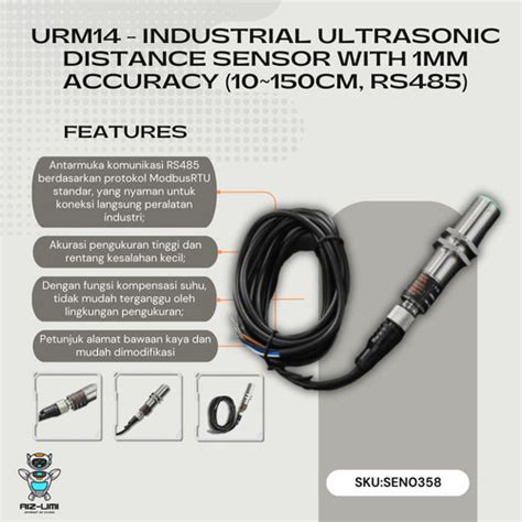 Jual Dfrobot Urm14 Rs485 Precision Ultrasonic Sensor 200khz Kab Sleman Riz Umi Tokopedia