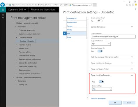 Printing Invoice To Sales Order Attachments Docentric Ax