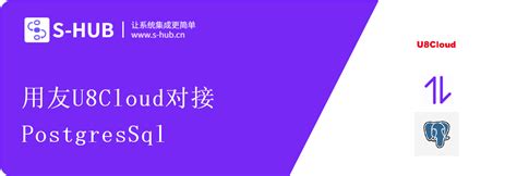 用友u8cloud与postgressql集成对接 s hub让系统集成更简单
