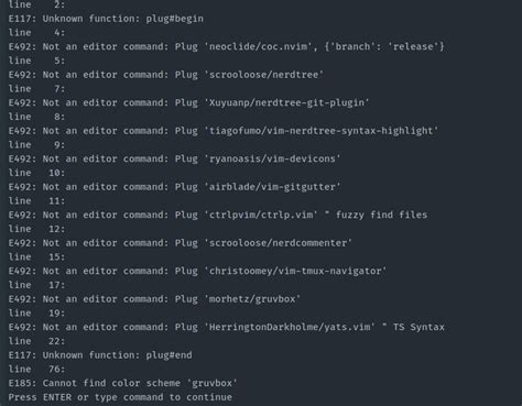 Copying Vimrc Does Not Work Plugins Dont Install And Only Throws